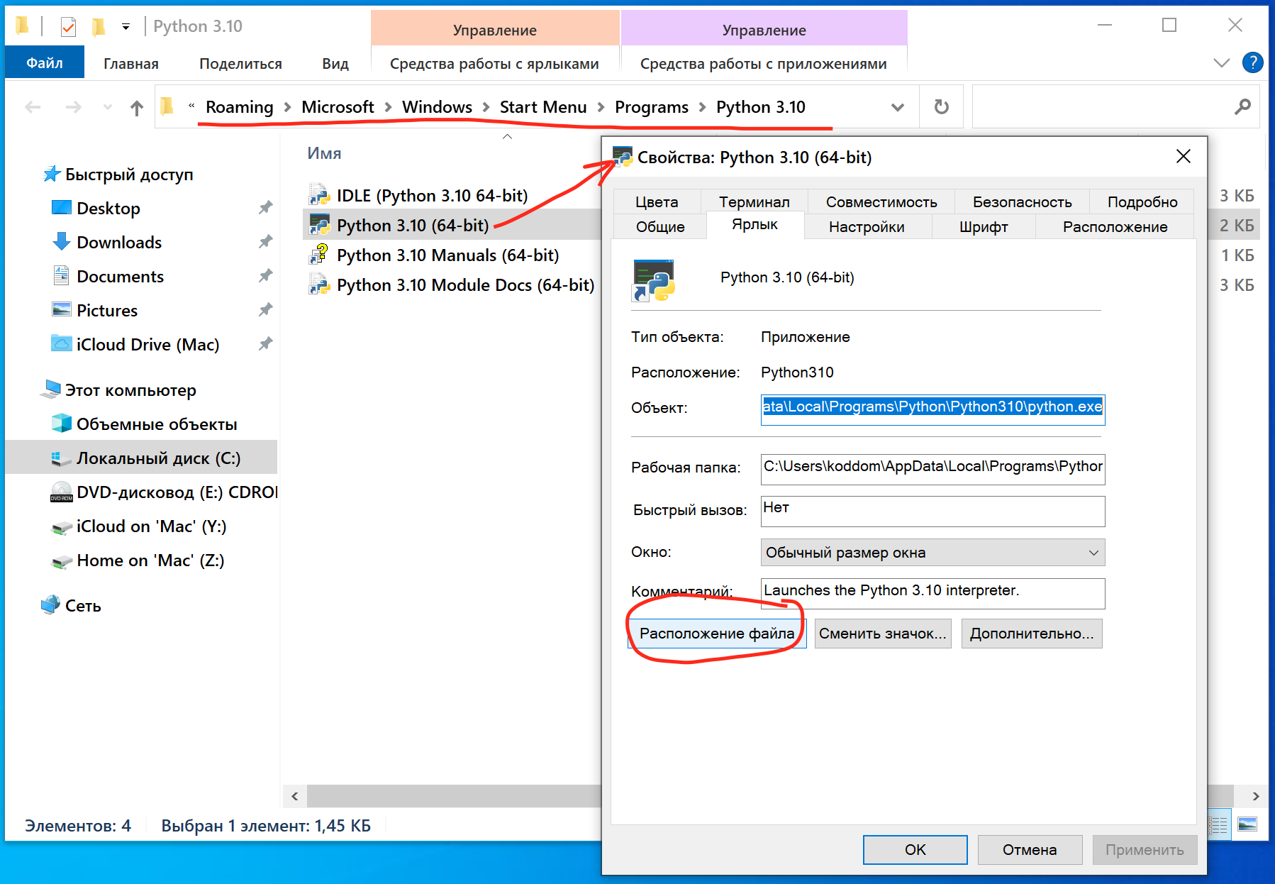 Установить Python на Windows — koddom